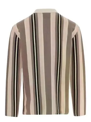 Guest In Residence Striped Rugby Polo Shirt - Neutrals
