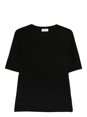 Soft Goat Featherlight Short-sleeve T-shirt - Black