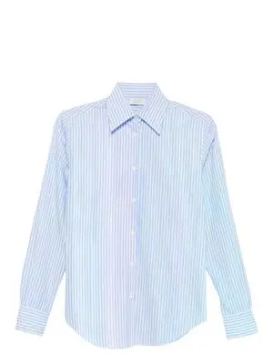 MAZZARELLI Mazzarelli Striped Buttoned Shirt Blue