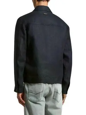 Peserico Pocket Button Jacket - Blue
