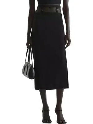 MUGLER Mugler Suspended Skirt With Cut-Out Detail Black
