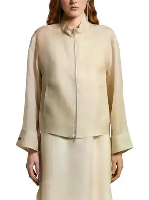 Peserico Zip Pocket Coat - Neutrals