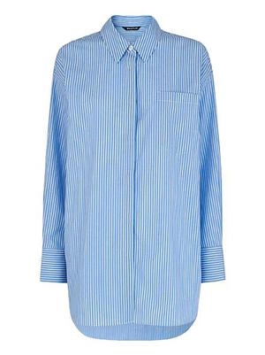 Whistles Striped Cotton Shirt - Multi-coloured