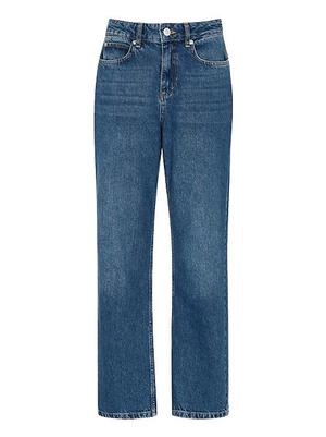WHISTLES Whistles High Rise Straight Leg Denim Jeans