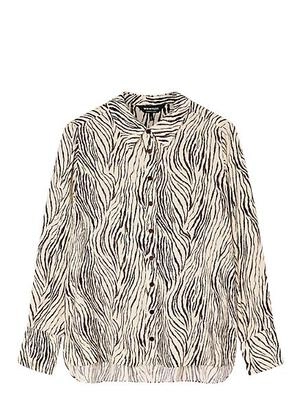 Whistles Zebra-print Regular-fit Woven Shirt - Multi-coloured
