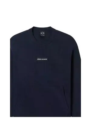 Armani Exchange Patch Pocket Sweatshirt - Blue