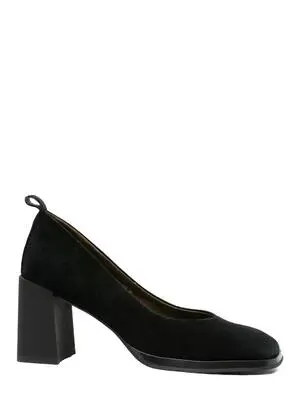 LINDA BAUMANN Square-toe Heeled Pumps - Black