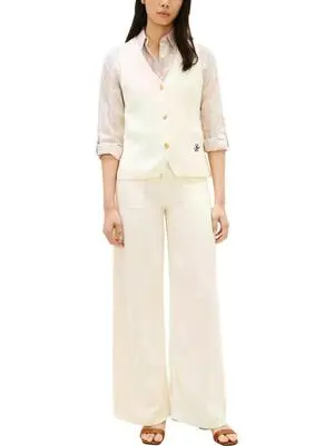 Tommy Hilfiger Tommy Hilfiger Cream White Buttoned Waistcoat Neutrals