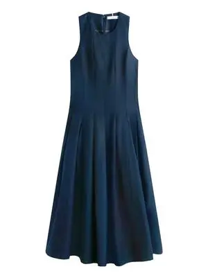 Tommy Hilfiger Pleated Midi Dress - Blue