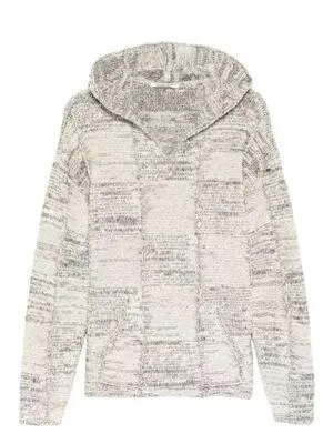 AURALEE Patchwork Cotton And Linen-Blend Hoodie