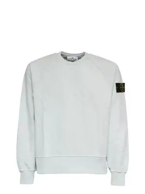 Stone Island Raglan Sleeve Fleece Sweatshirt - Blue