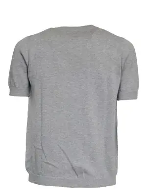 RAKKI Intarsia Slim T-shirt - Grey