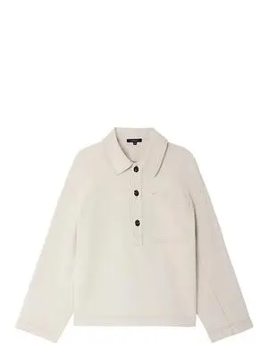 Soeur Austin Oversized-fit Denim Shirt - Blanc Gres