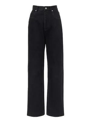 Bottega Veneta High-rise Wide-leg Jeans - Black
