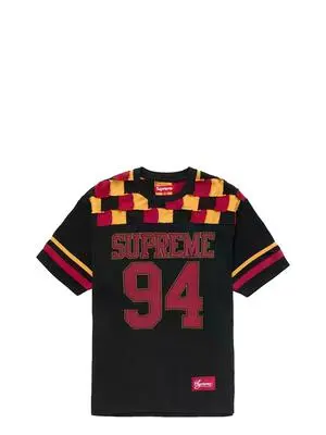 Supreme Patchwork Yoke Football T-shirt - Black