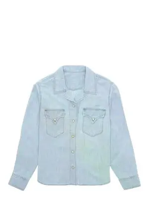 FORTELA Berthe Chambray Shirt - Blue