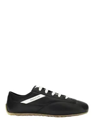 Alexander McQueen Leather Lace-up Sneakers - Black