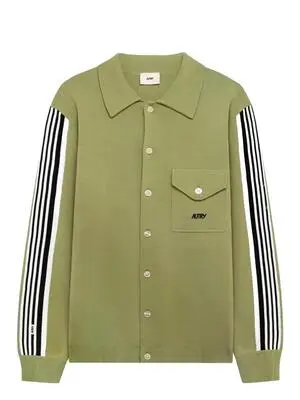 AUTRY Fine-knit Cardigan With Button Fastening - Green