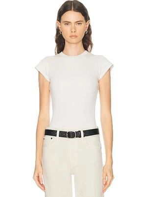AGOLDE Edison Tee Shirt - Bone