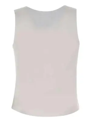 RRD Sleeveless Square Neck Top - White