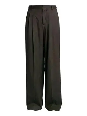 ROBERTO COLLINA Tailored Pleated Trousers - Brown
