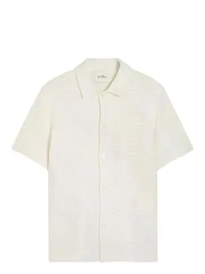 LES DEUX Hector Patterned Short-sleeve Shirt - Neutrals