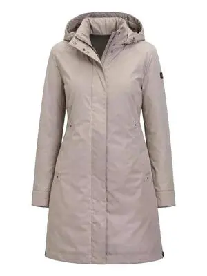 BETTY BARCLAY Hooded Coat - Neutrals