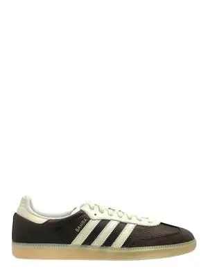 Adidas Samba Striped Lace-up Sneakers - Brown