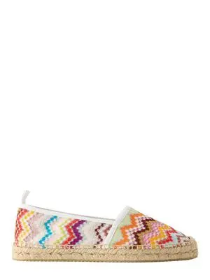 Missoni Missoni Elle Striped Woven Espadrilles Multi