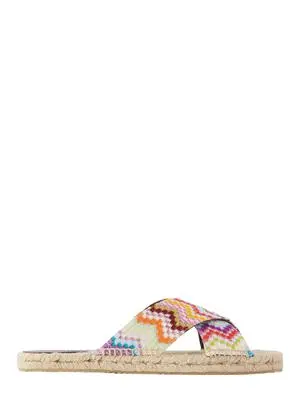 Missoni Harlow Striped Woven Espadrilles Multi