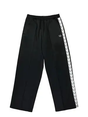 Fred Perry Wide-leg Track Trousers - Black