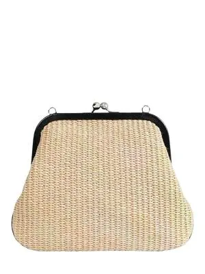 VIVIENNE WESTWOOD Orb Clutch Bag - Neutrals
