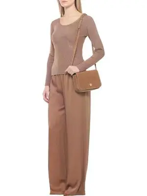 Fabiana Filippi Fine Knit Long Sleeve Sweater - Brown
