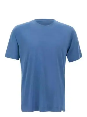 DIKTAT Crewneck Cotton T-shirt Blue