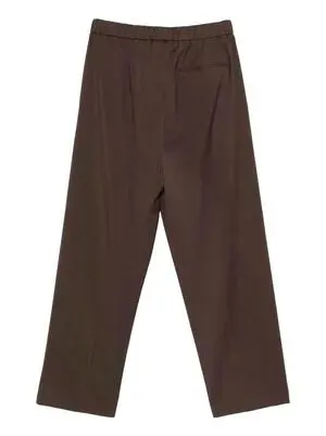 COSTUMEIN Elasticated Virgin Wool Trousers - Brown