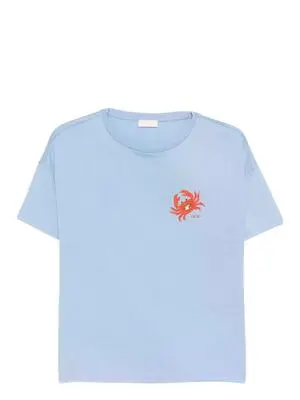 Liu Jo Embroidered Patch T-shirt - Blue
