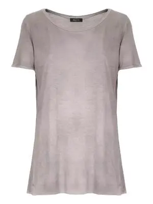 Avant Toi Round Neck Short Sleeve T-shirt - Grey