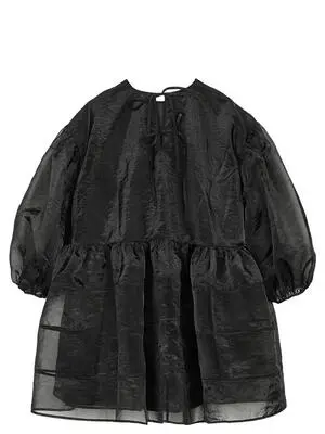 Cecilie Bahnsen Tie-detail Mini Dress - Black