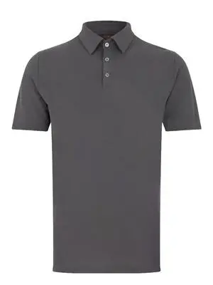 SLOWEAR Short Sleeve Polo Shirt Grey
