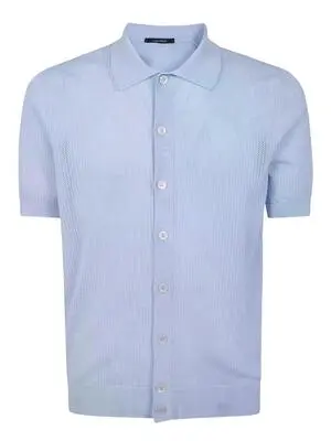 Tagliatore Knitted Shirt - Blue