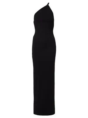 Solace London Alexandra One-shoulder Maxi Dress - Black