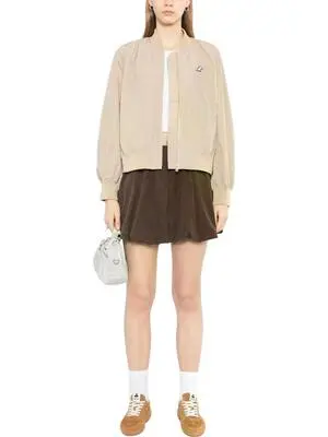AGNES B. Dino Bomber Jacket - Neutrals