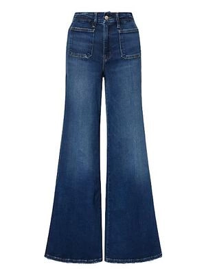Good American Soft Tech Good Waist Stretch-denim Palazzo Jeans - Indigo511