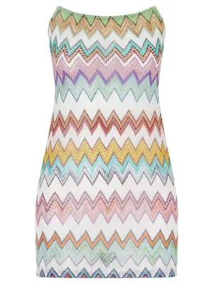 Missoni Striped Metallic Crocheted-knit Cover-up - Multi