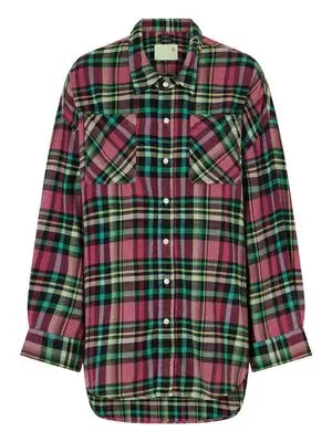 R13 Plaid Cotton-flannel Shirt - Multi