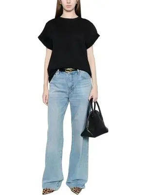 FRAME Off Duty Stroll Denim Straight Jeans - Blue