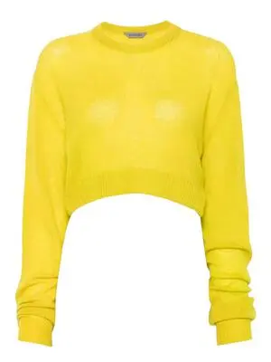 BALENCIAGA Crew-Neck Cropped Top