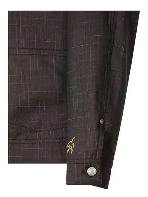 Paul Smith Checked Buttoned Shirt Jacket - Brown