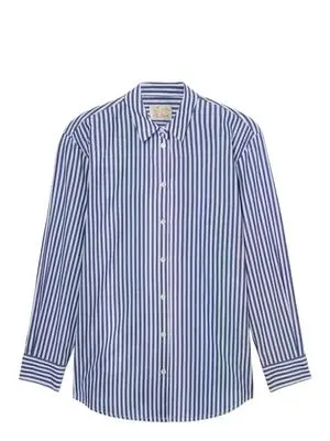 MC2 SAINT BARTH Striped Shirt - Blue