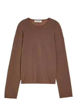Our Legacy Cotton-blend Jumper With Rolled Trims - Copper